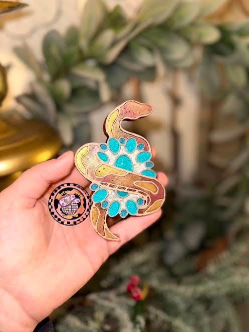 snake around concho car freshie | Custom crafts by shelbs